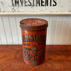 Vintage Cocoa Tin - Vintage Bensdorp Cocoa Tin - Vintage Country Store ...