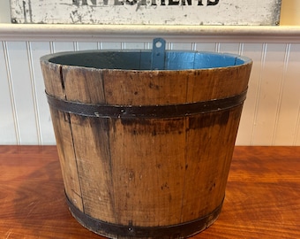 Wooden Bucket Stave Primitive Bucket Sap Bucket Sugar Bucket Original ...