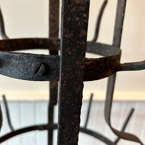 Vintage French Wrought Iron Bottle Drying Rack - Etsy