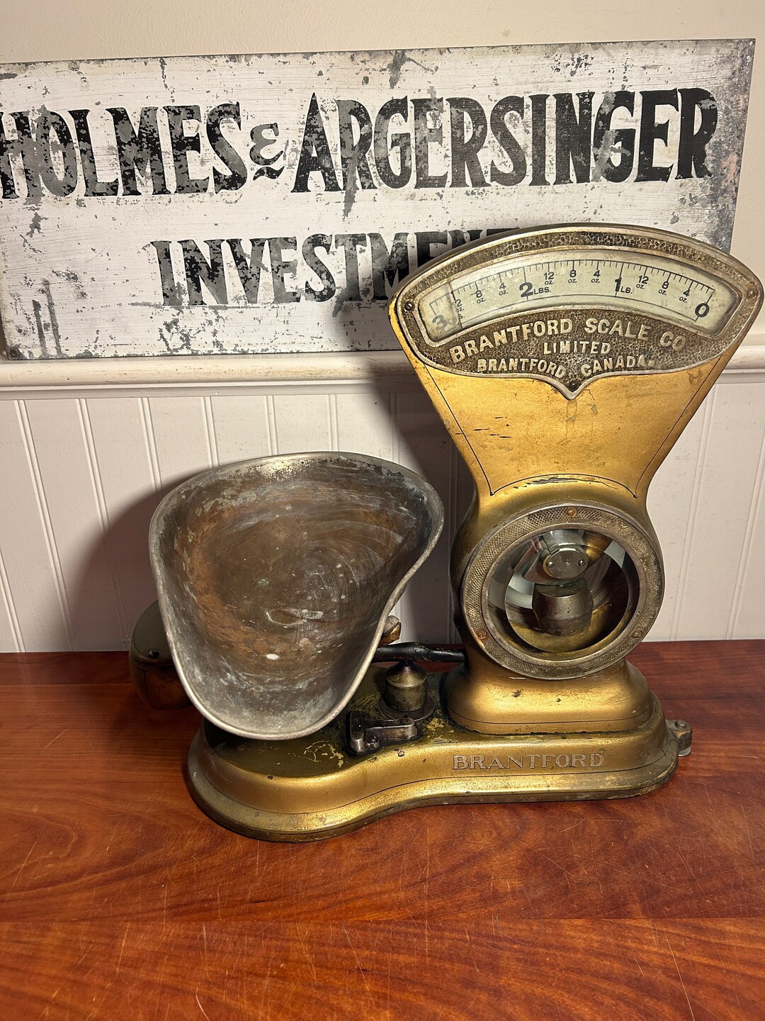 Antique Brantford Scale Country Store Candy Scale Vintage Scoop Scale ...