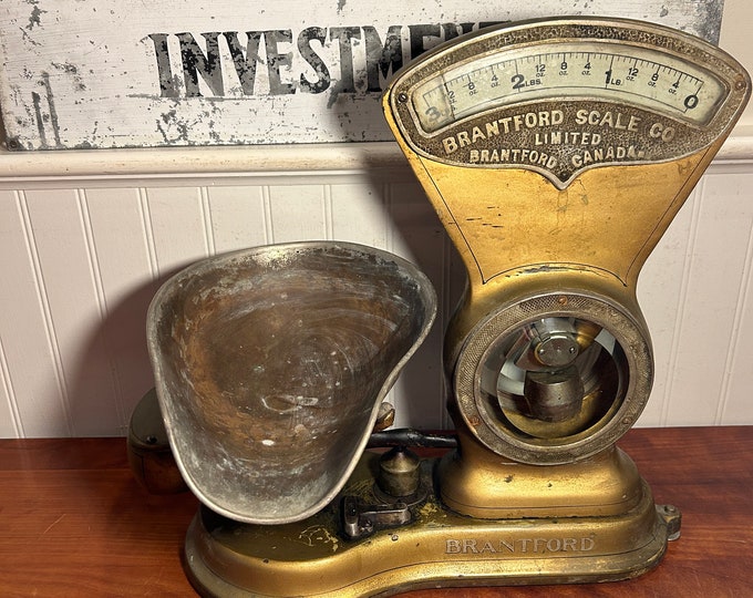 Antique Brantford Scale - Country Store Candy Scale - Vintage Scoop ...
