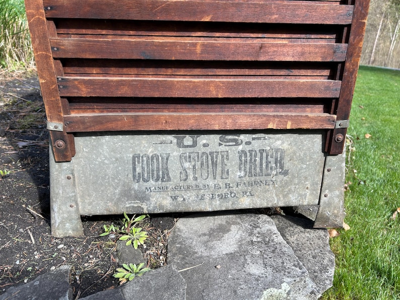 Antique Fahrney Cook Stove Drier: Galvanized Base, 8-drawer Apothecary ...