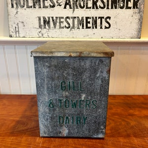 Vintage Milk Box Vintage Gill and Towers Dairy Corinth New York Dairy ...