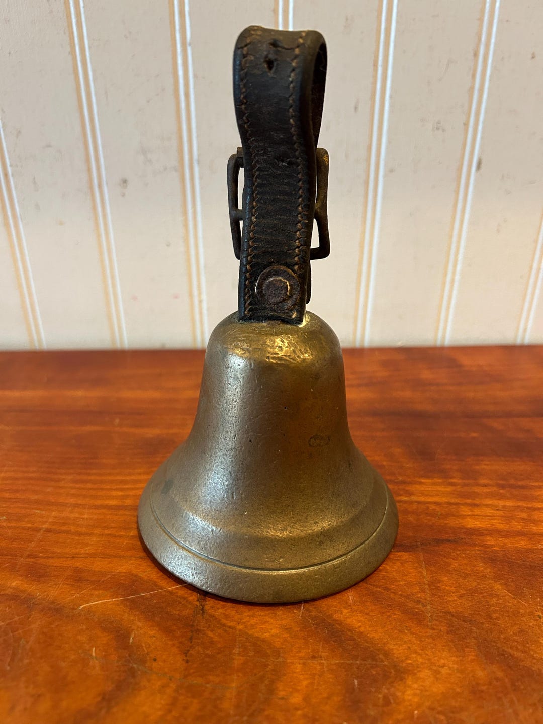 Vintage Cow Bell, Vintage Holstein Bell on Leather Strap - Old Cow Bell ...
