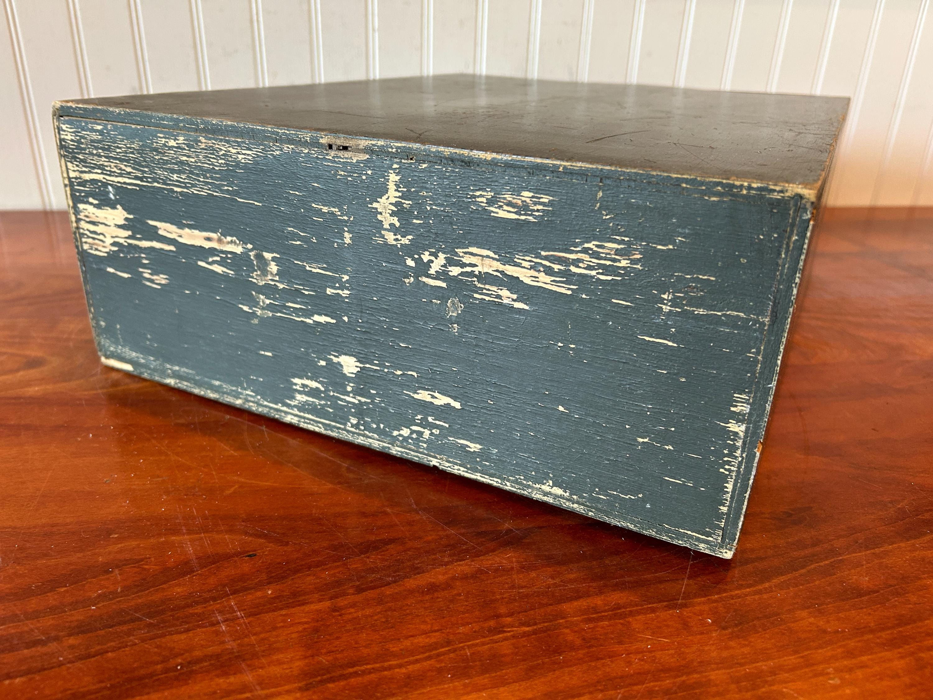 Vintage Green Painted Card Catalog – Handmade 2-drawer File Cabinet - Etsy