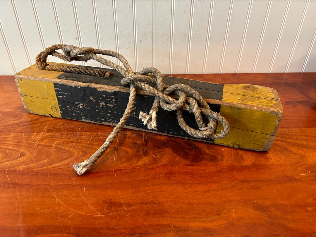 Vintage Lobster Buoy Original Old Lobster Bouy Antique Wooden Buoy Old ...