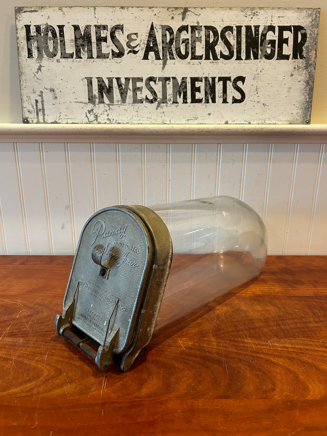 Vintage Glass Jar Vintage Panay Horizontal Show Jar Candy Jar Penny ...