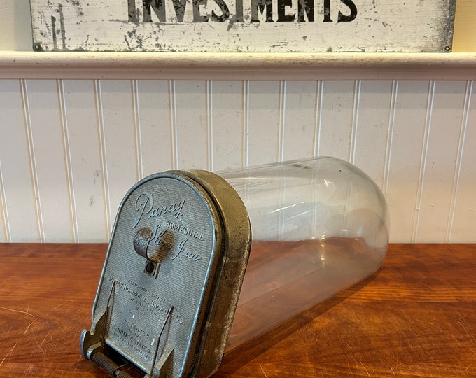Vintage Glass Jar - Vintage Panay Horizontal Show Jar - Candy Jar ...