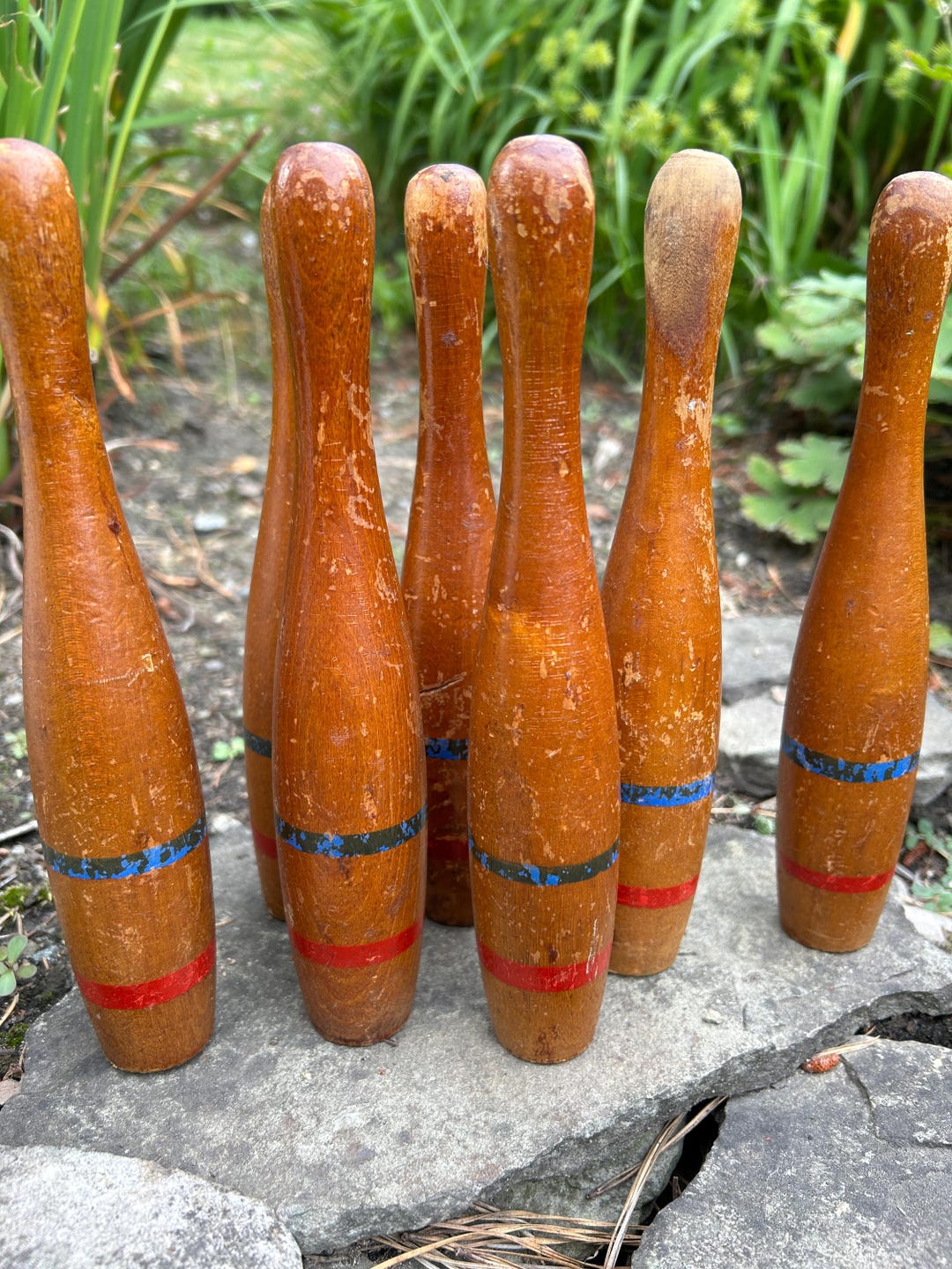 Antique Bowling Game Vintage Bowling Game Vintage Skittles Set Indoor ...