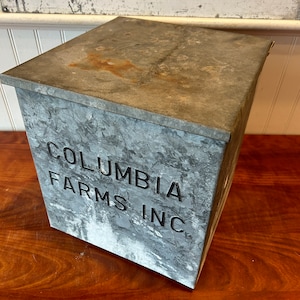 Vintage Milk Box Vintage Columbia Farms Brooklyn New York Dairy Milk ...