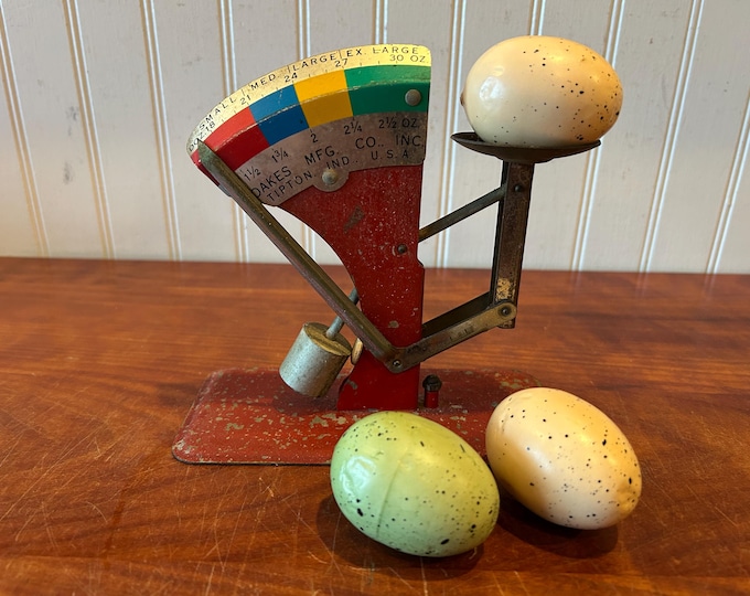 Vintage Egg Scale Oakes Manufacturing Antique Egg Scale Tipton Indiana ...