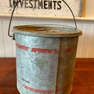 Vintage Minnow Bucket Falls City Bait Bucket Anglers Choice Bait Bucket ...