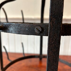 Vintage French Wrought Iron Bottle Drying Rack - Etsy