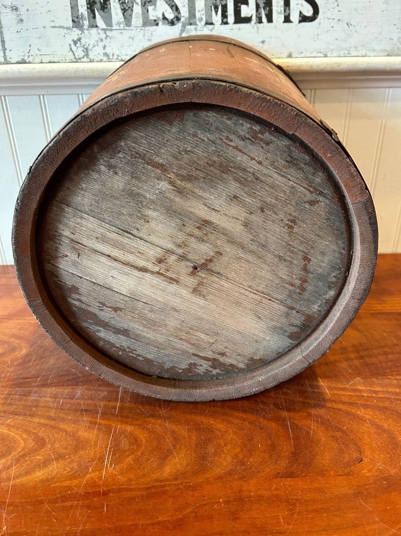 Antique Red Painted Wooden Sap Bucket: Vermont Primitive Decor - Etsy