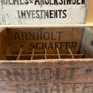 Vintage Beer Crate Arnholt Schaefer Pre-prohibition Beer Crate ...