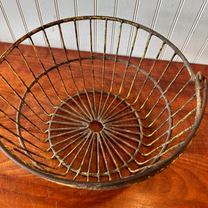 Antique Clam Basket Metal Egg Basket Vintage Clamming Basket Vintage ...