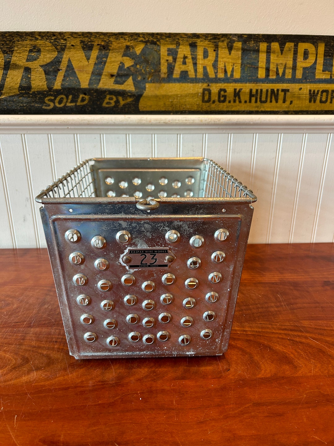 Vintage Locker Basket 23 Gym Locker Kaspar Wire Form Company Basket ...