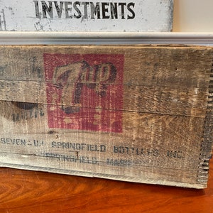 Vintage Wooden Crate Wood Crate Seven up Beverage Crate Box - Etsy