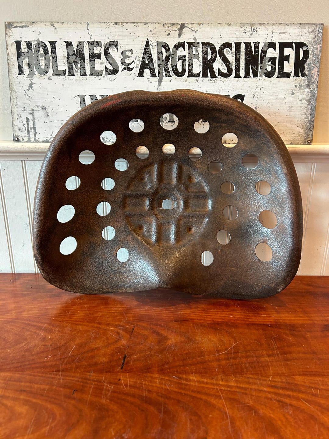 Vintage Metal Tractor Seat | Rustic Farmhouse Decor | Tractor Seat ...