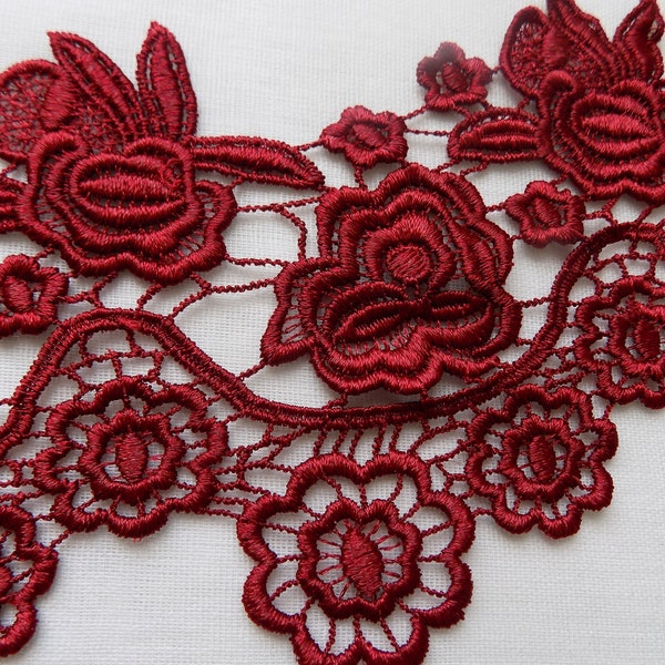Red Lace Trim - Etsy