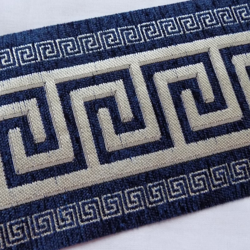 Blue Greek Key - Etsy