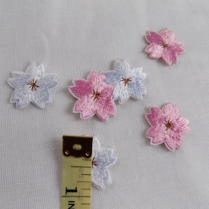 Set of 5 Cherry Blossom Patches, Sakura Sew on Applique - Etsy