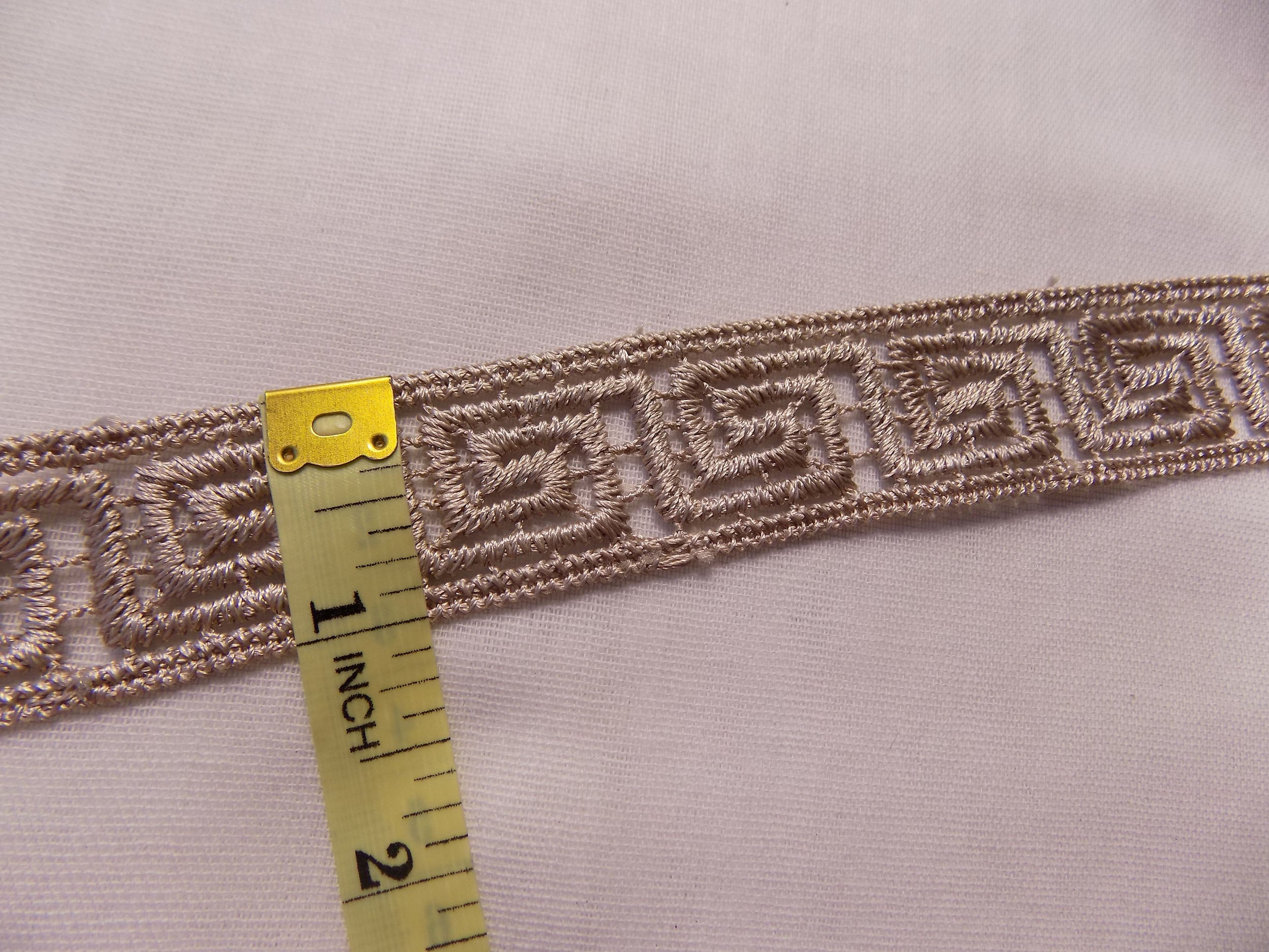 Greek Key Trim, Venise Lace Trim, Beige Venice Lace Trim by the Yard - Etsy