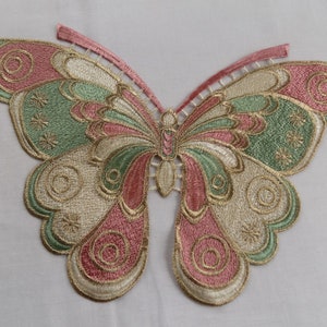 Extra Large Butterfly Applique, 35 Cm Wide, Pink and Brown Butterfly ...