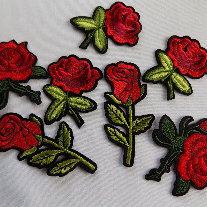 Rose Patch Iron On - Etsy