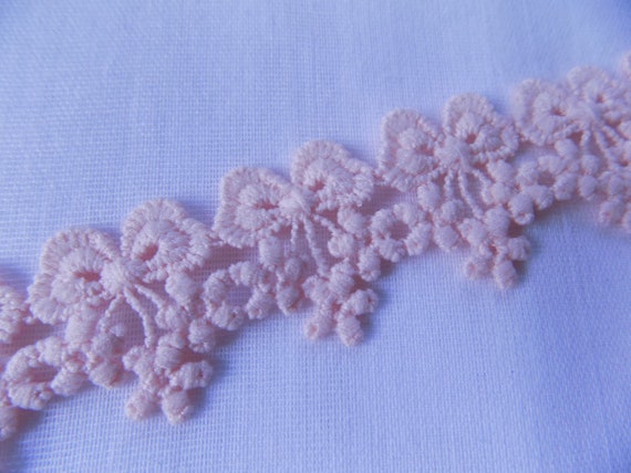 Pink Venice Lace Trim by the Yard 30 Mm Bow Lace Trim - Etsy