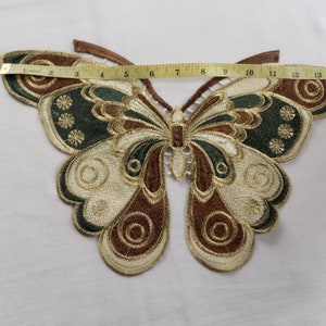 Extra Large Butterfly Applique, 35 Cm Wide, Pink and Brown Butterfly ...