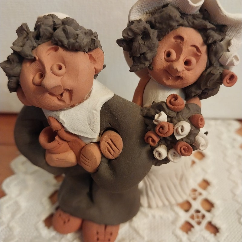 Clay Bride and Groom - Etsy
