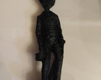 Hand Carved Pressed Canadian Coal Miner Figurine With Shovel - Etsy