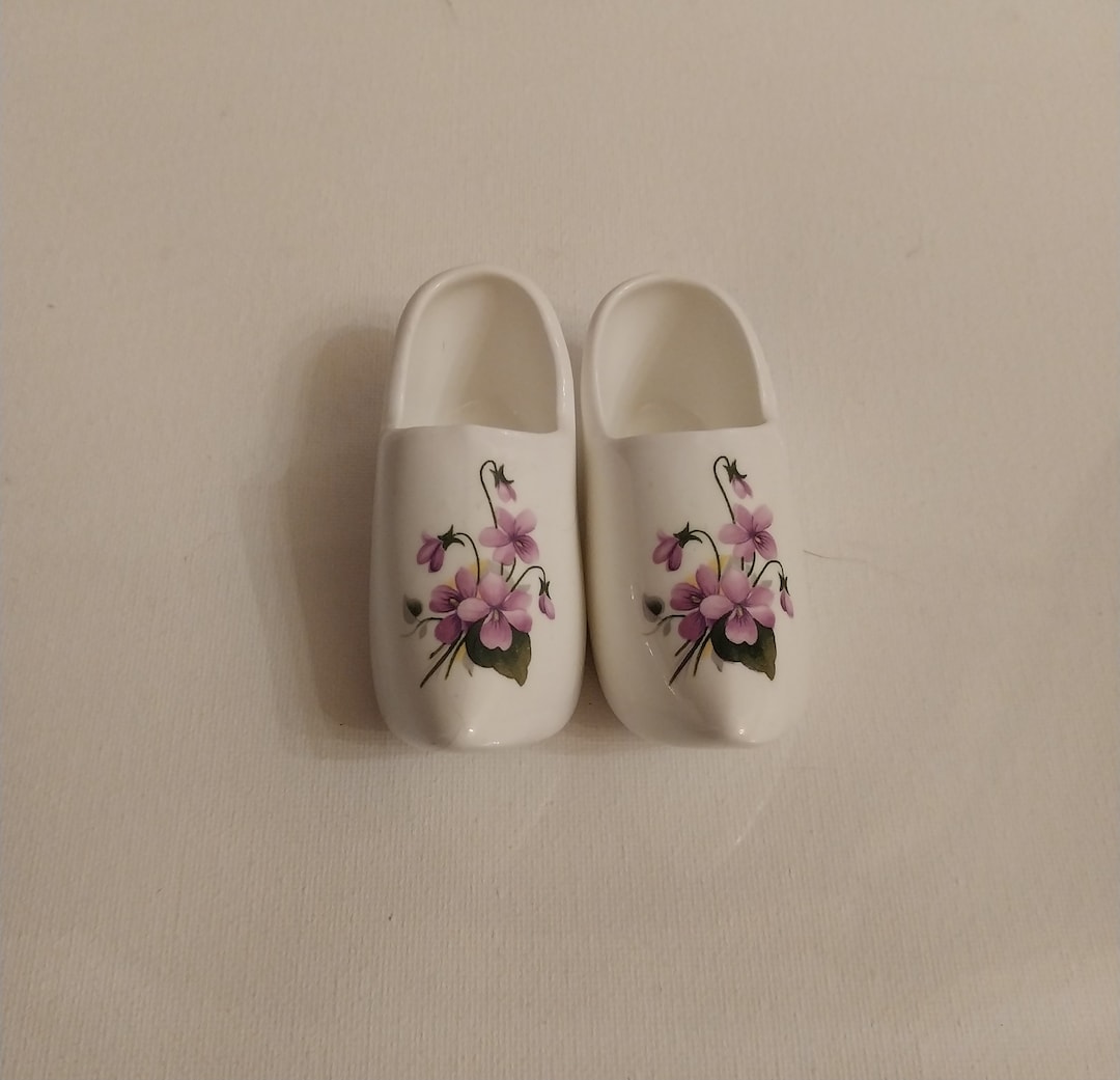 Fine Bone China Miniature Clogs - Etsy