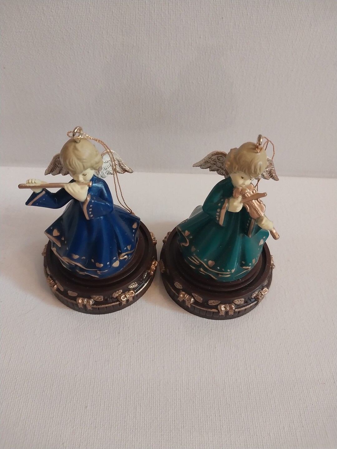 Pair of Enesco Angel Ornaments - Etsy