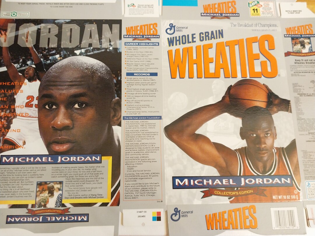 Michael Jordan Collector's Edition Wheaties Box - Etsy