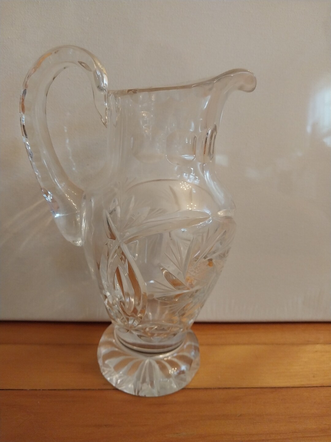 Cut Crystal Small Pitcher - Etsy
