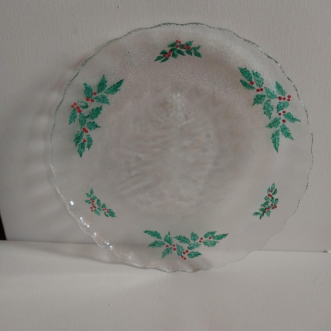 Large Christmas Cake Plate - Etsy