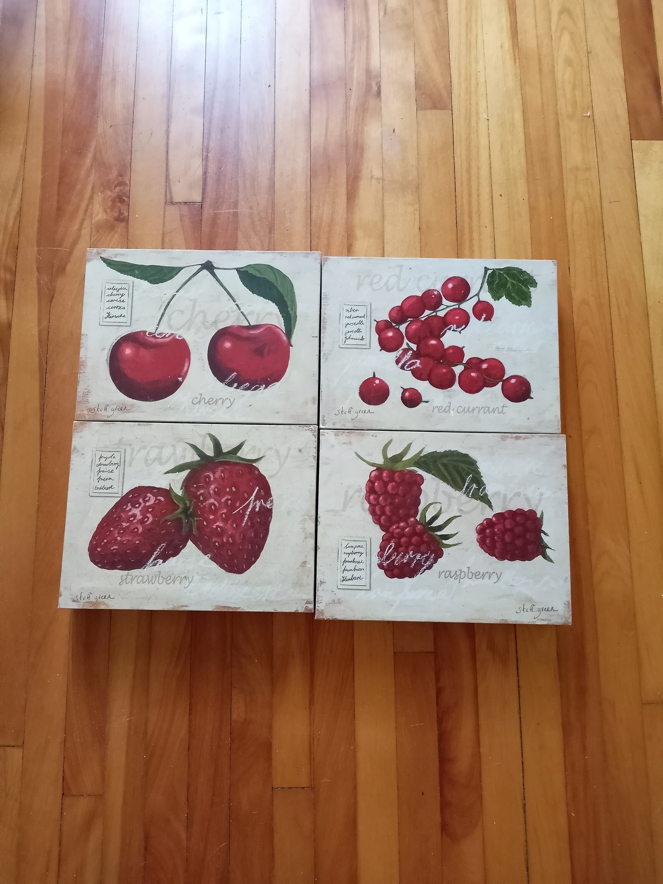 Set of Four Fruit Pictures - Etsy