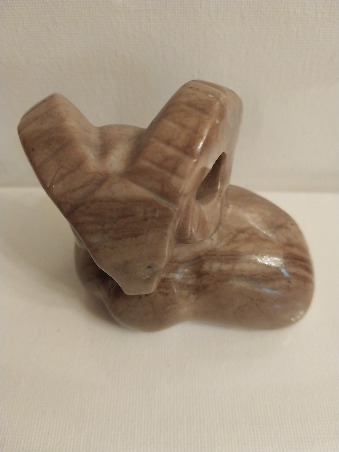 Stone Carved Ram Figure - Etsy