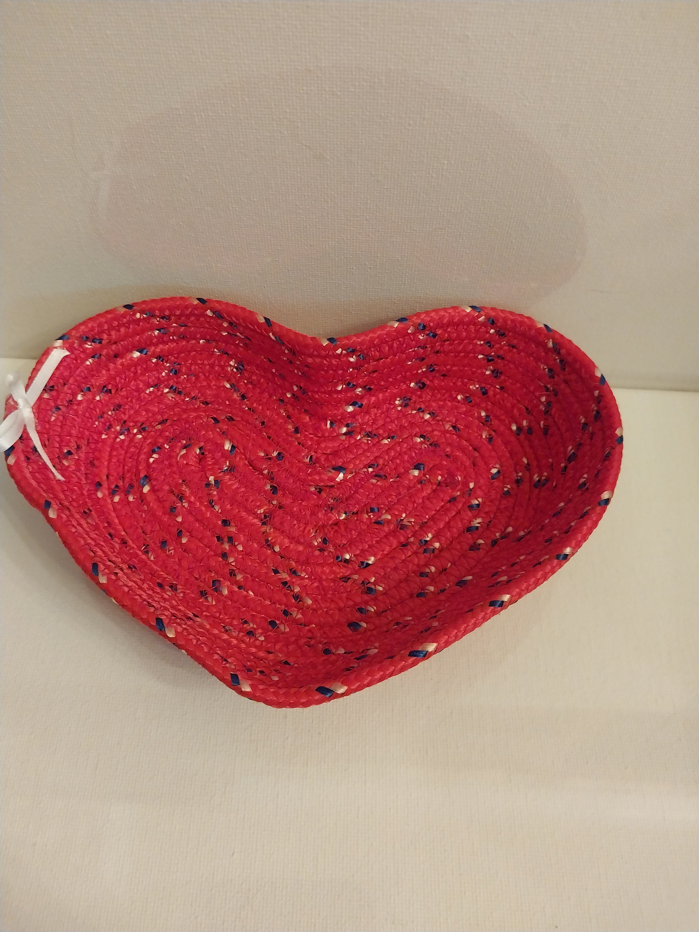 Heart-shaped Rope Bowl - Etsy
