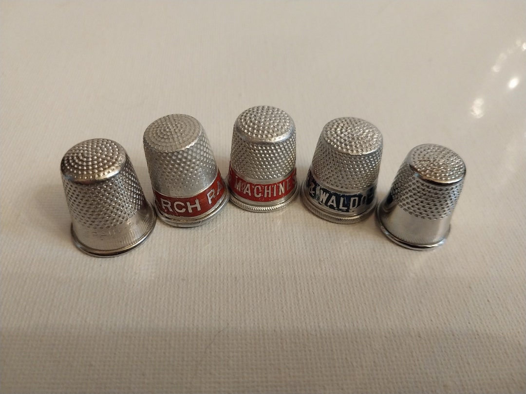 Set of Five Thimbles - Etsy