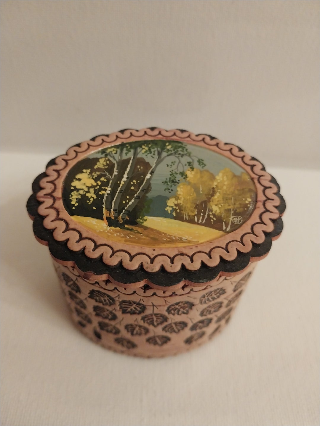 Russian Bark Trinket Box - Etsy