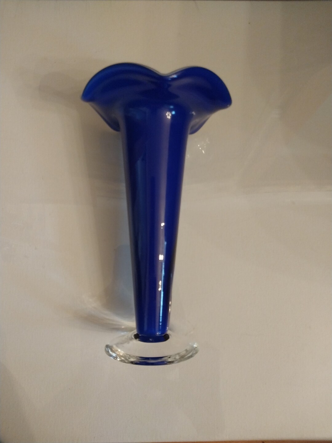 Blue Tulip Shaped Vase - Etsy
