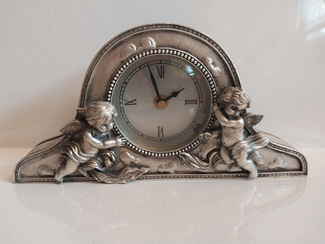 Cherub Mantle Clock - Etsy