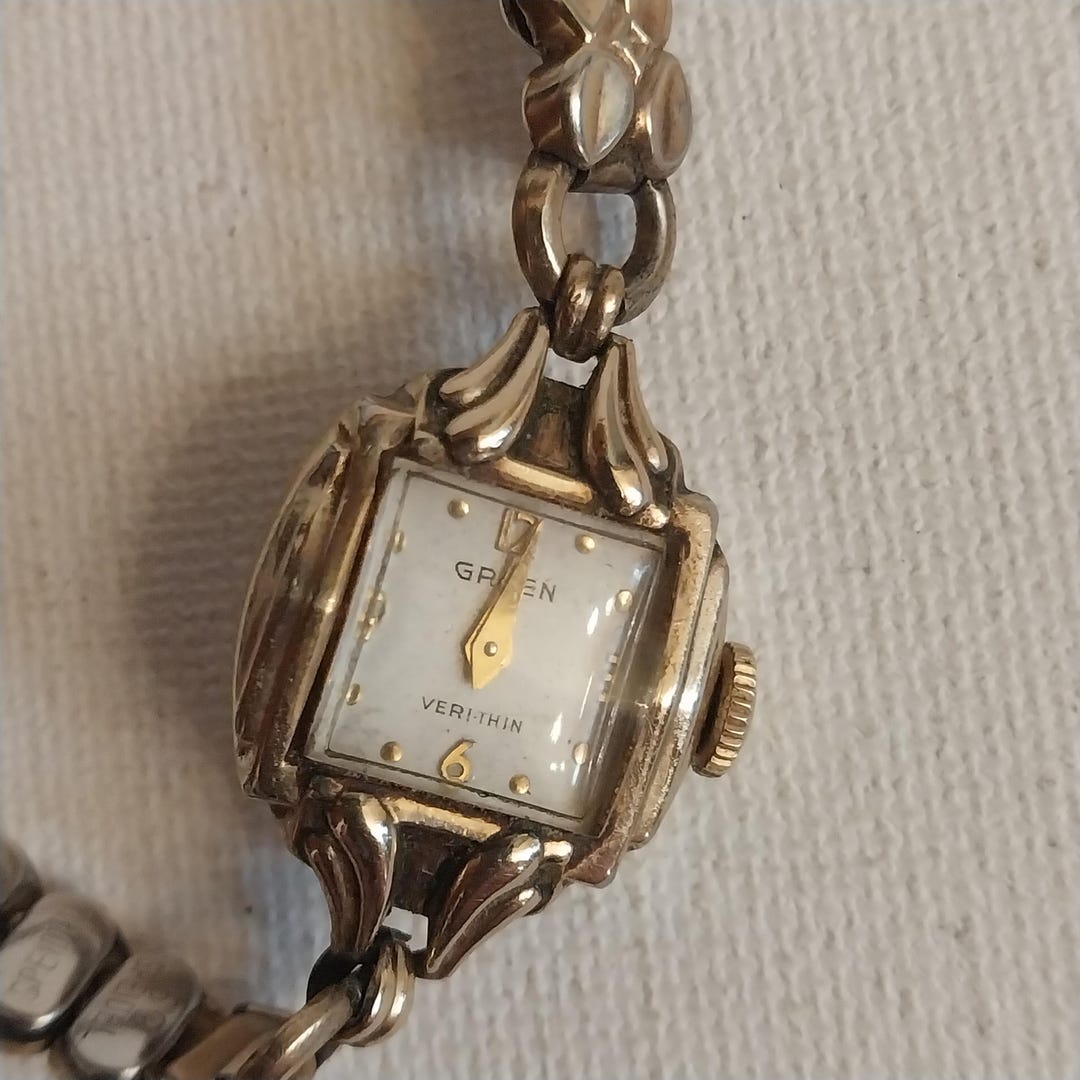 Ladies Vintage Gruen Very-thin Watch - Etsy