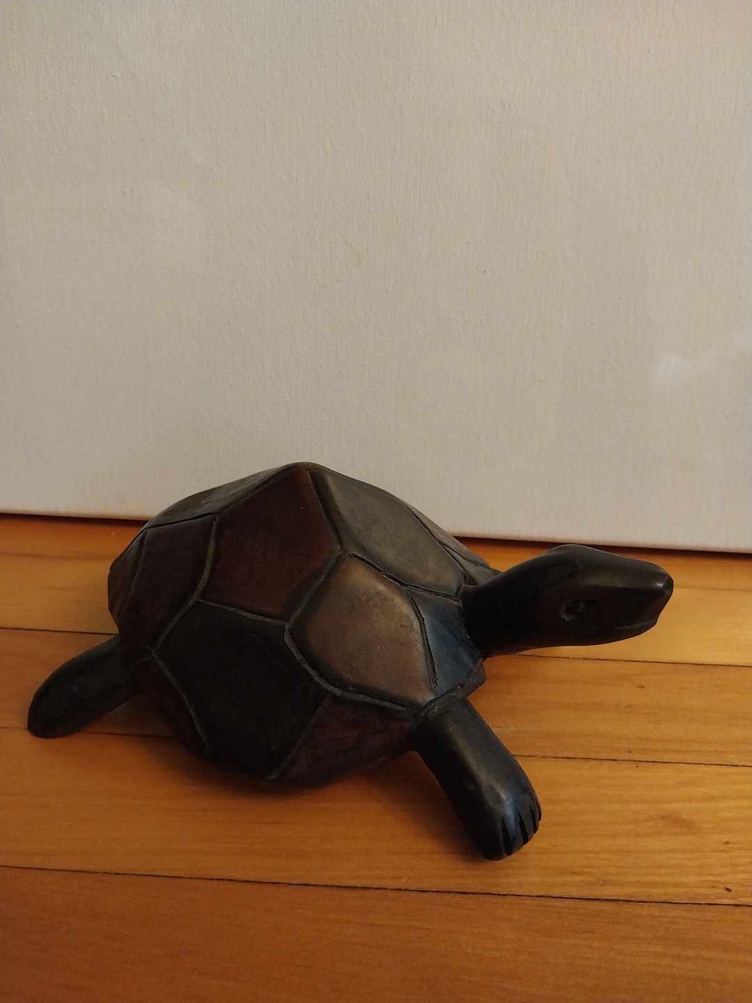 Carved Wooden Turtle - Etsy