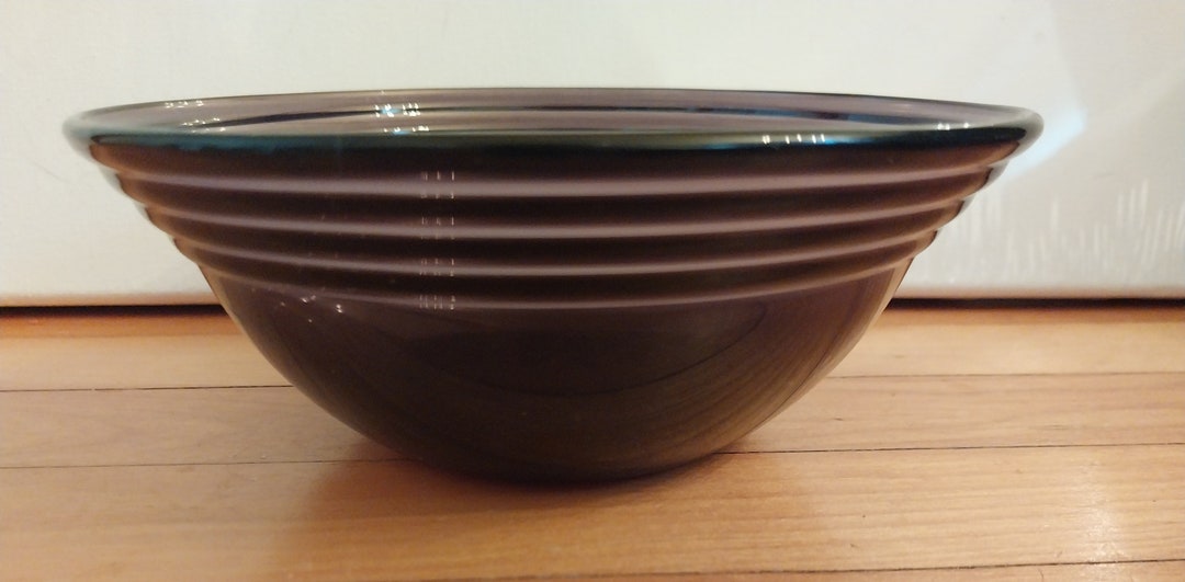 Set of Two Purple Glass Bowls - Etsy