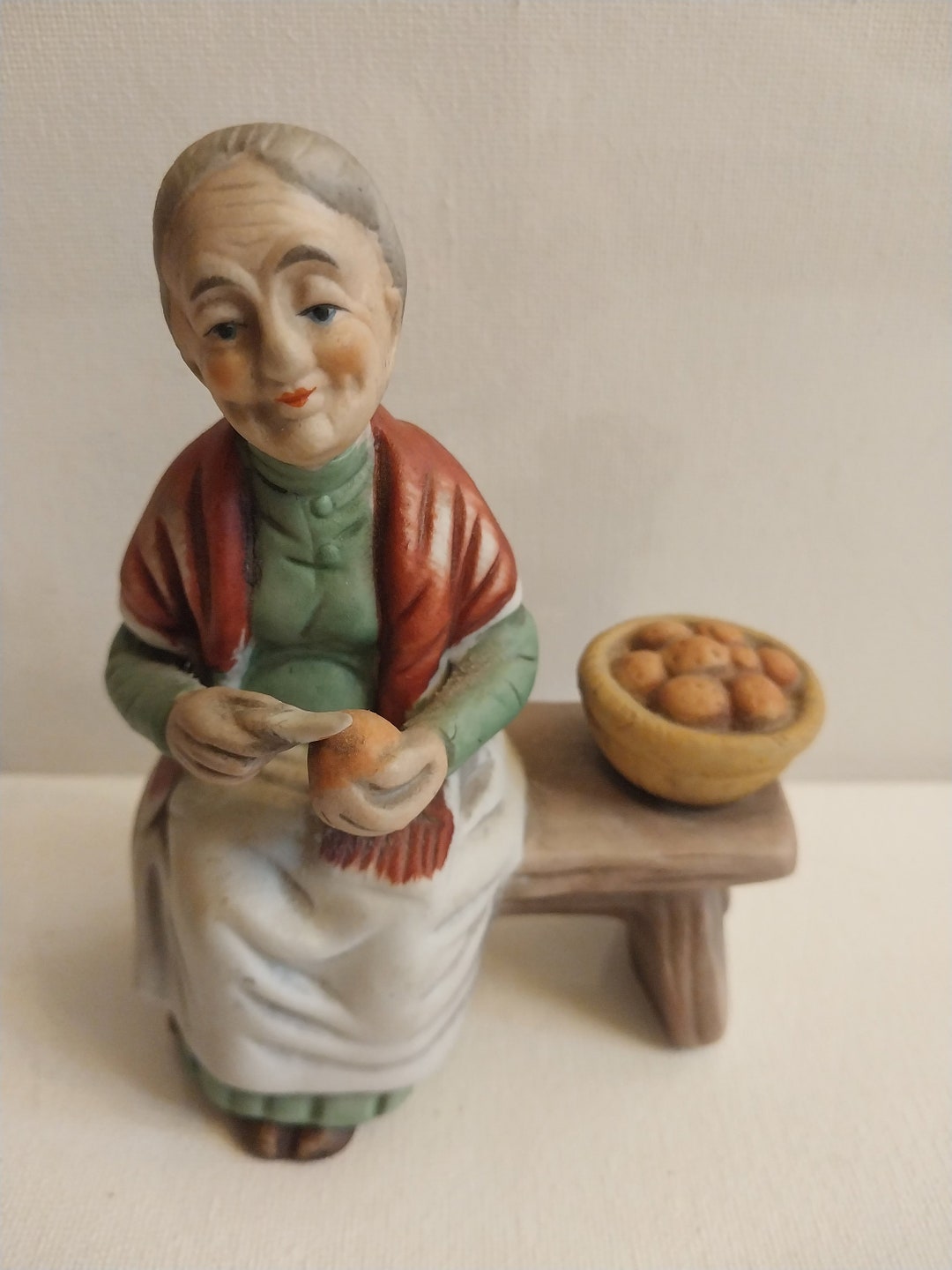 Old Woman Peeling Peaches - Etsy