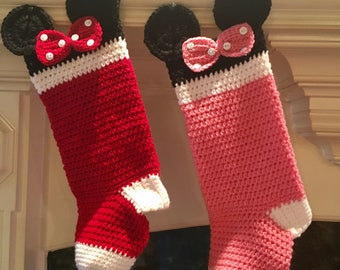Minnie Mouse Christmas Stocking - Etsy